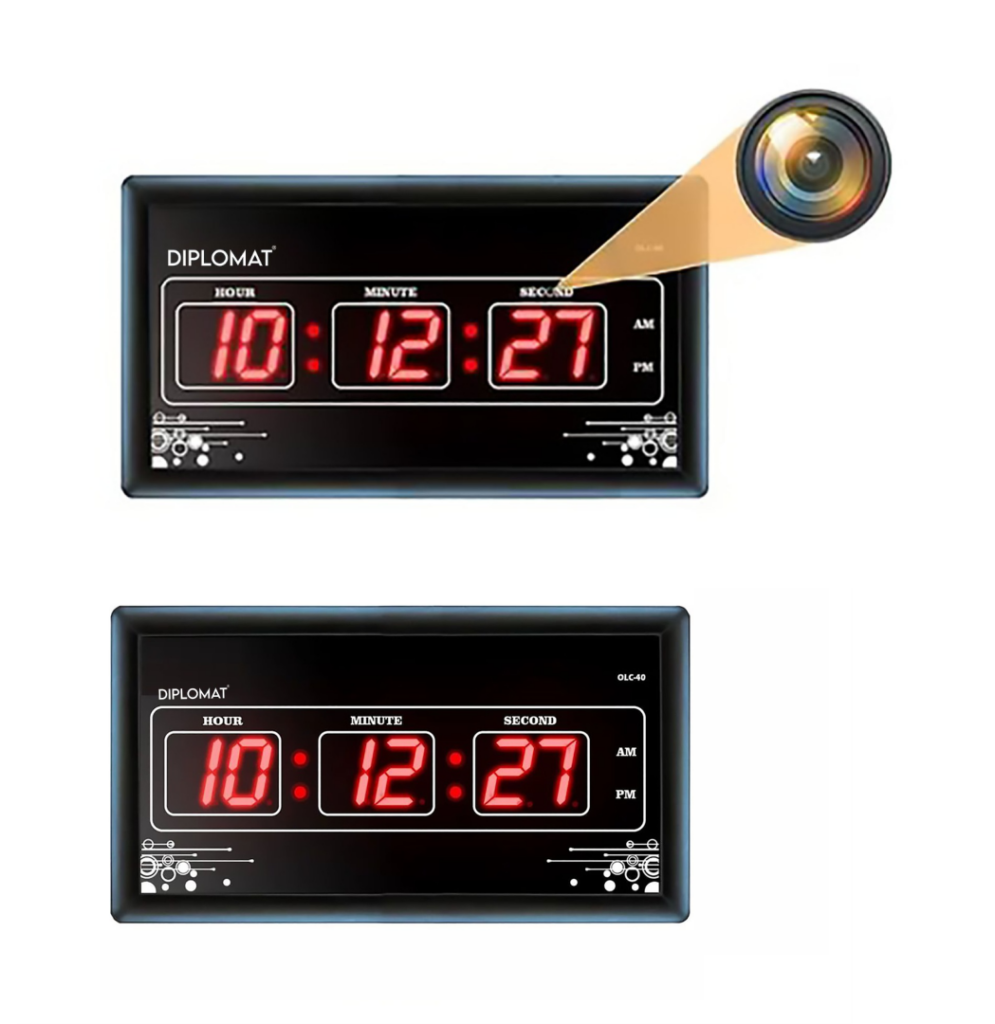 Diplomat SafetyNet 4K – Wall Clock Spy Camera – Diplomat